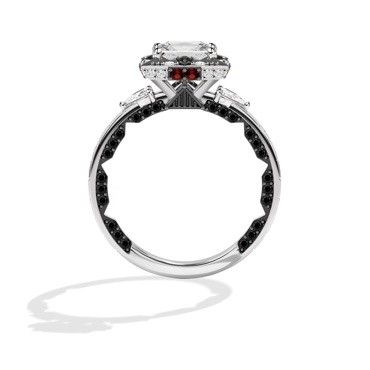 GALAXY STAR LAB GROWN DIAMONDS DARTH VADER Black Spinel, Garnet and La ...
