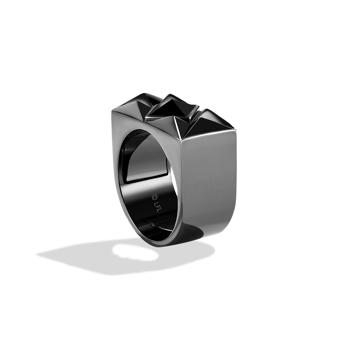 Star Wars™ Darth Vader™ Men's Ring Black Onyx Silver with Black Rhodium ...