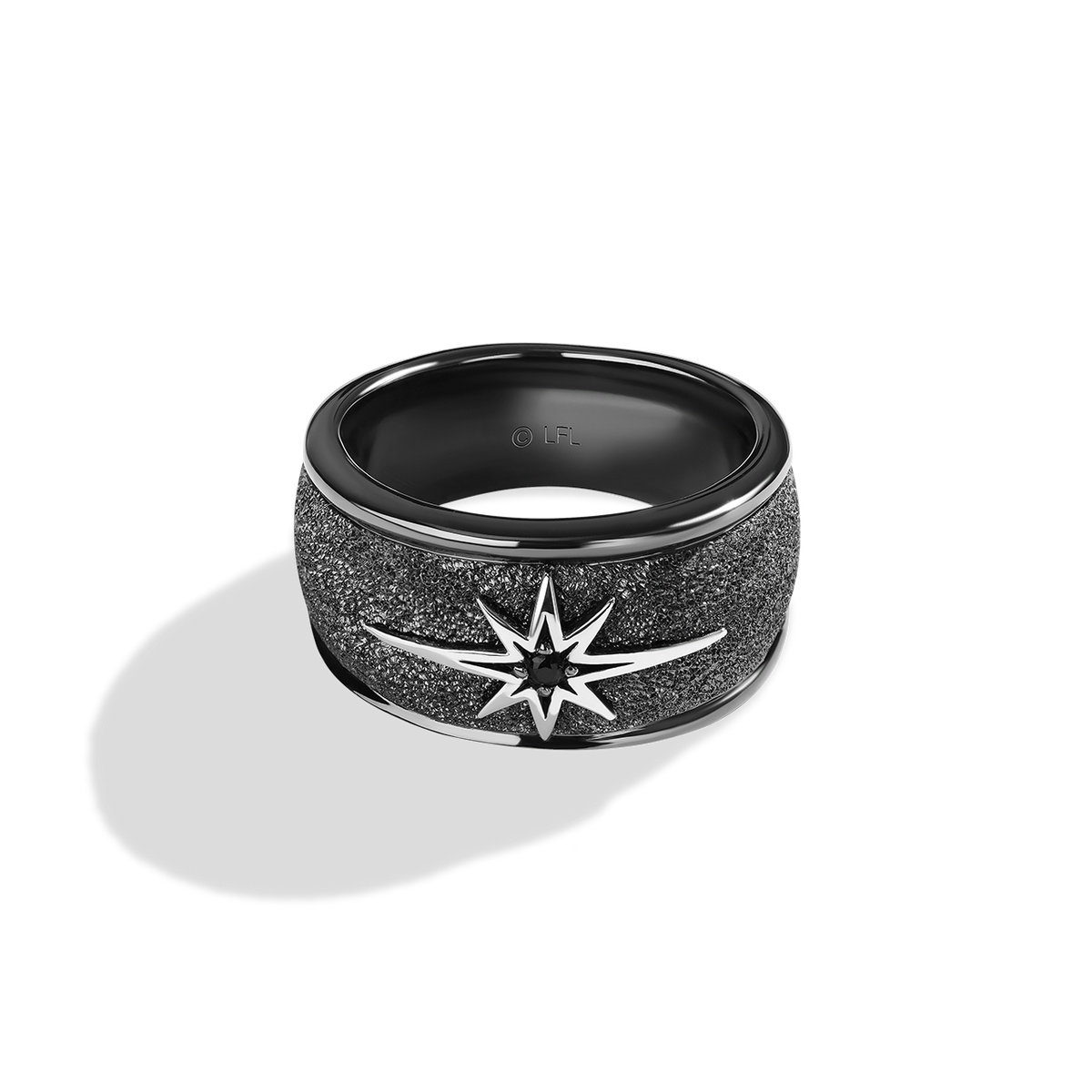 Star Wars™ Into The Galaxy Black Diamond Men's Ring Sterling Silver ...