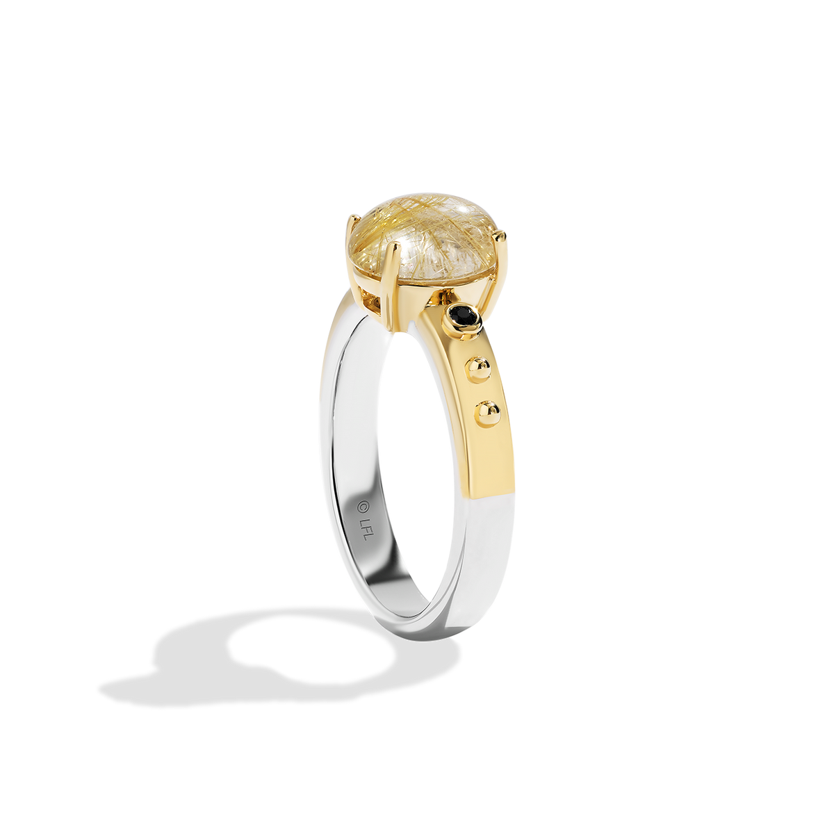Star Wars™Tusken Raider Black Diamond Accent＆Yellow Rutile Quartz Women ...